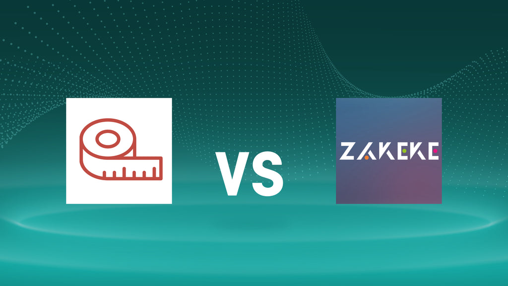 Shopify Product Options Apps: BF Size Charts & Size Guides vs Zakeke