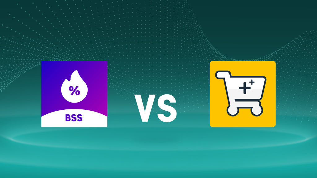 Shopify Rabatt-Apps: BSS: Produktetiketten und Abzeichen vs Amai Upsel