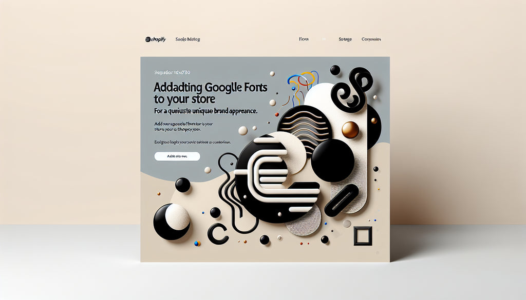 Mastering Shopify: How to Add Google Fonts to Your Store for a Unique