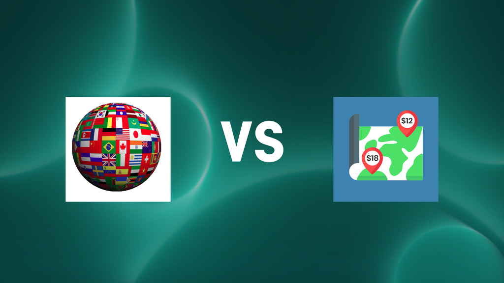 Shopify Aplikace pro měnu: Multi Country Pricing vs Webrex - Pricing B