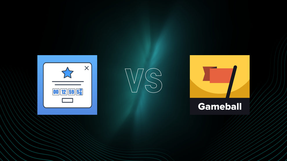 Shopify Popups Apps: POWR Popup: Flash Sales Pop Up vs Gameball: Lojal