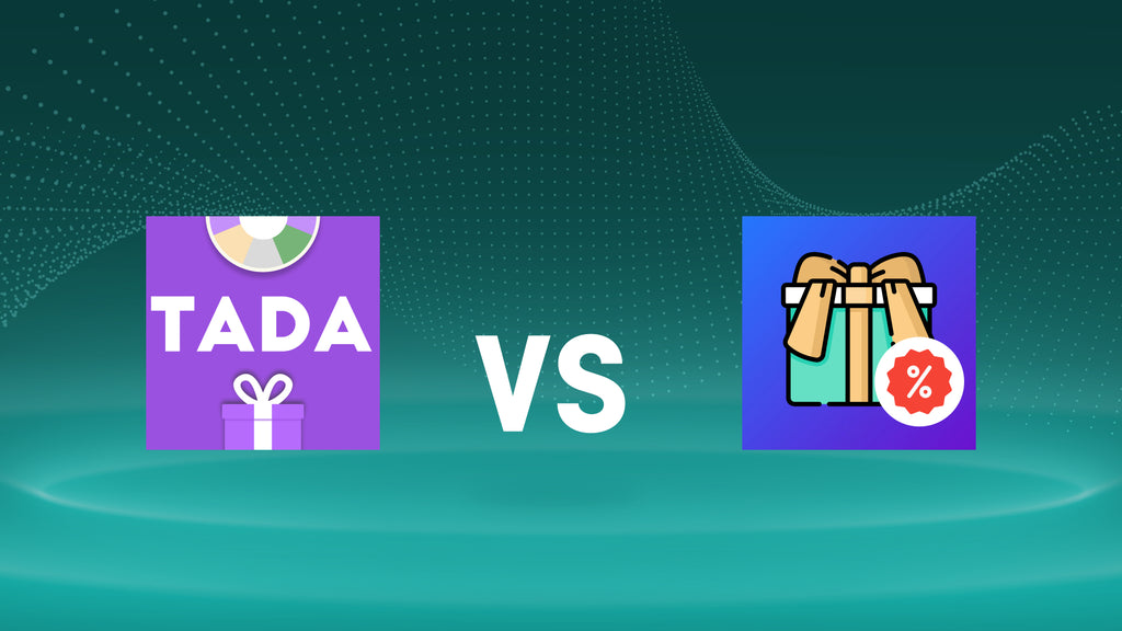 Shopify Rabatt-Apps: Tada Pop-up Drehrad-Popups vs Coupon X: Rabattcod