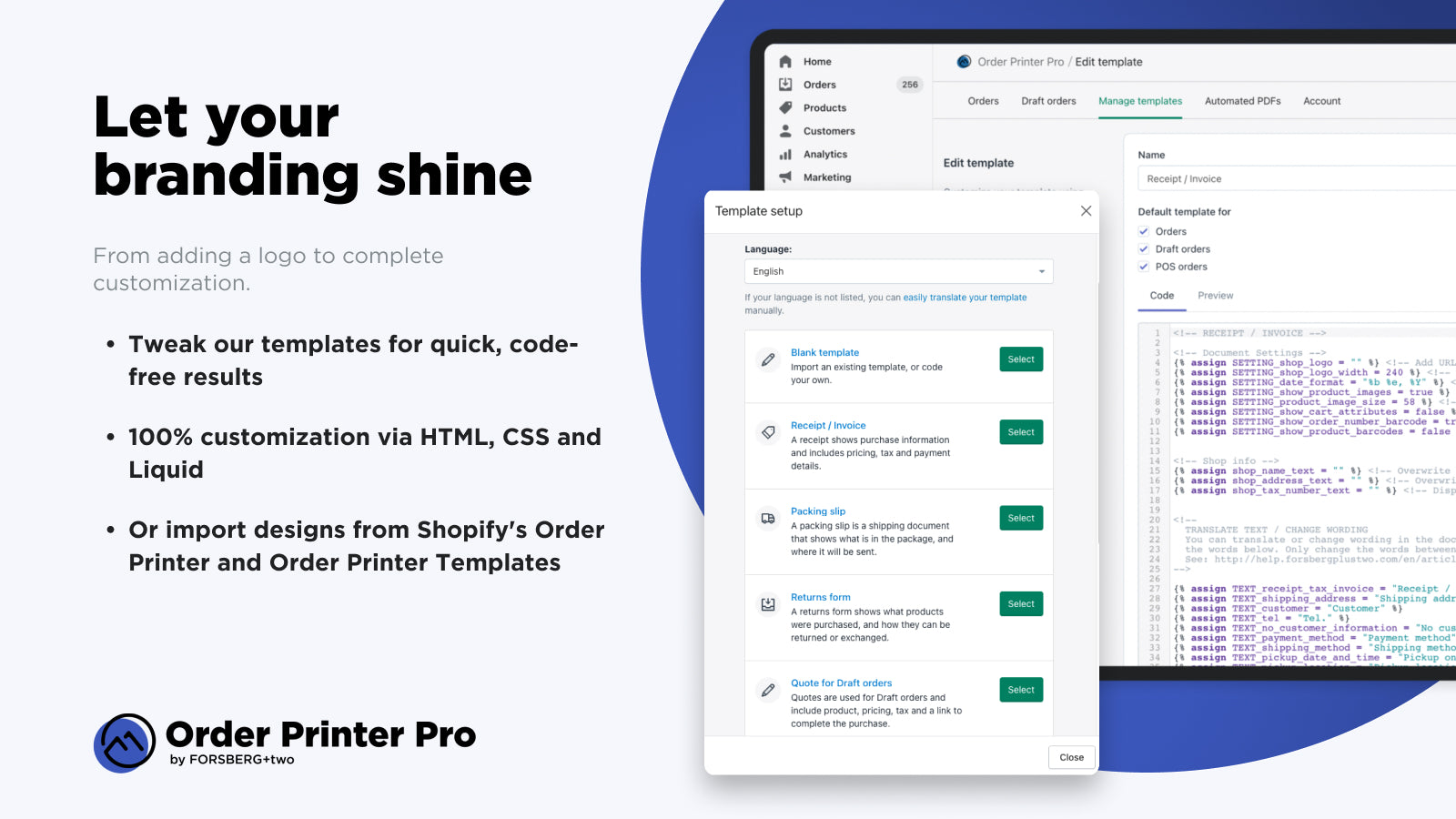 Shopify - Order Printer Pro: Invoice App