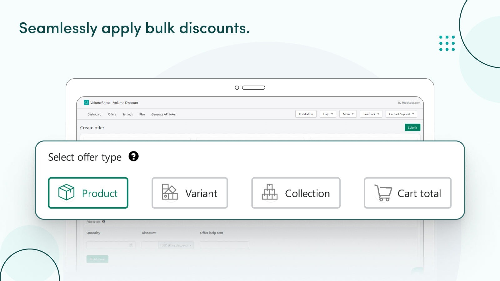 Hulk Discounts ‑ Volumeboost Shopify Volume Discounts And Tiered Discounts App